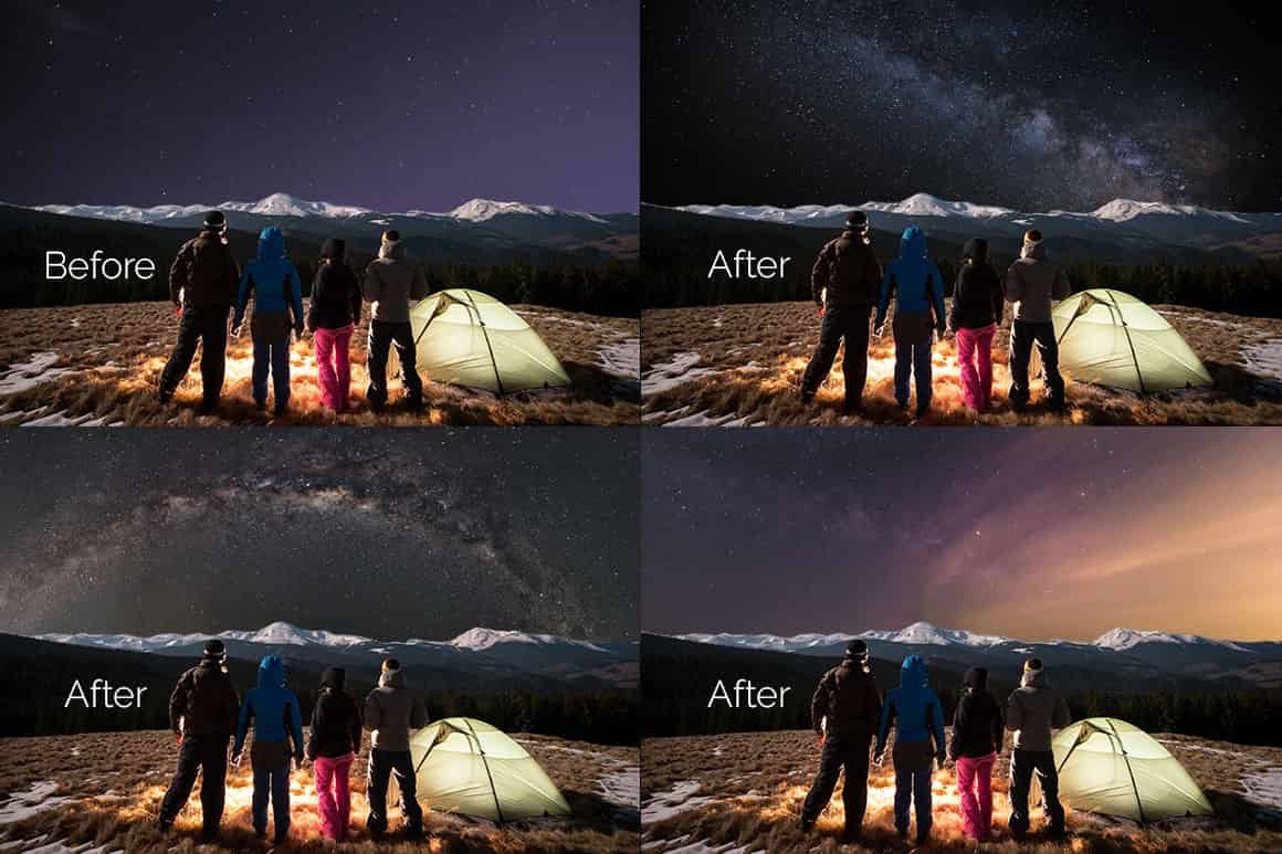52 Starry Sky Photo Overlays, Stars Overlay, Digital Stars, Christmas ...