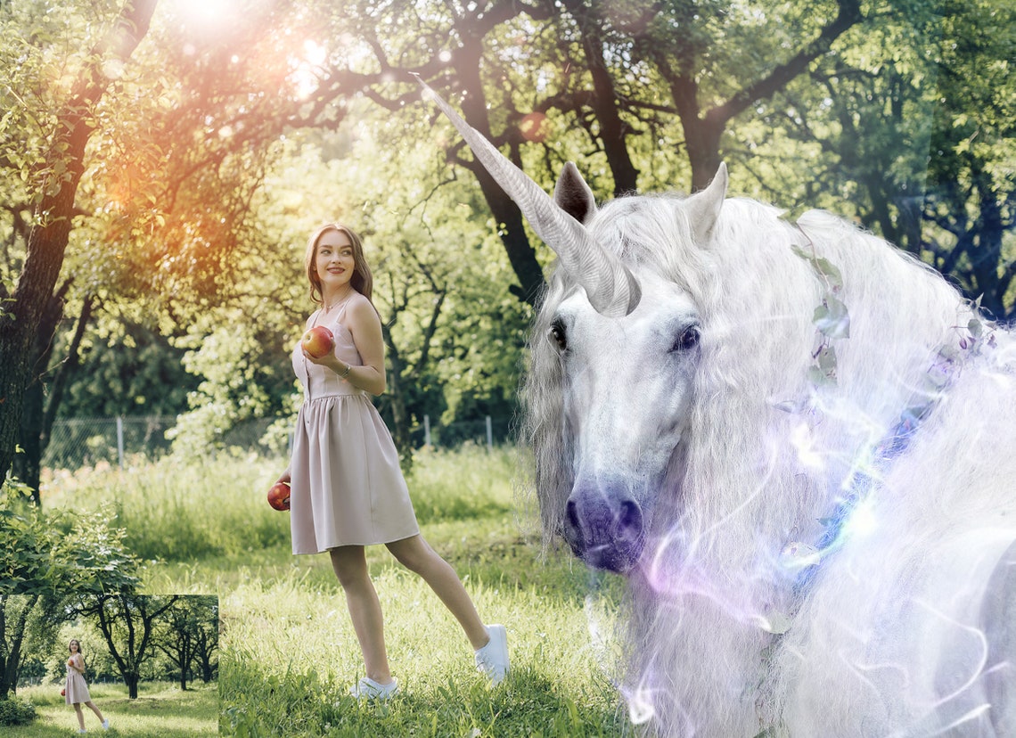 11 Unicorn Photo Overlays, Photoshop Overlay, Digital Overlay, Magic ...