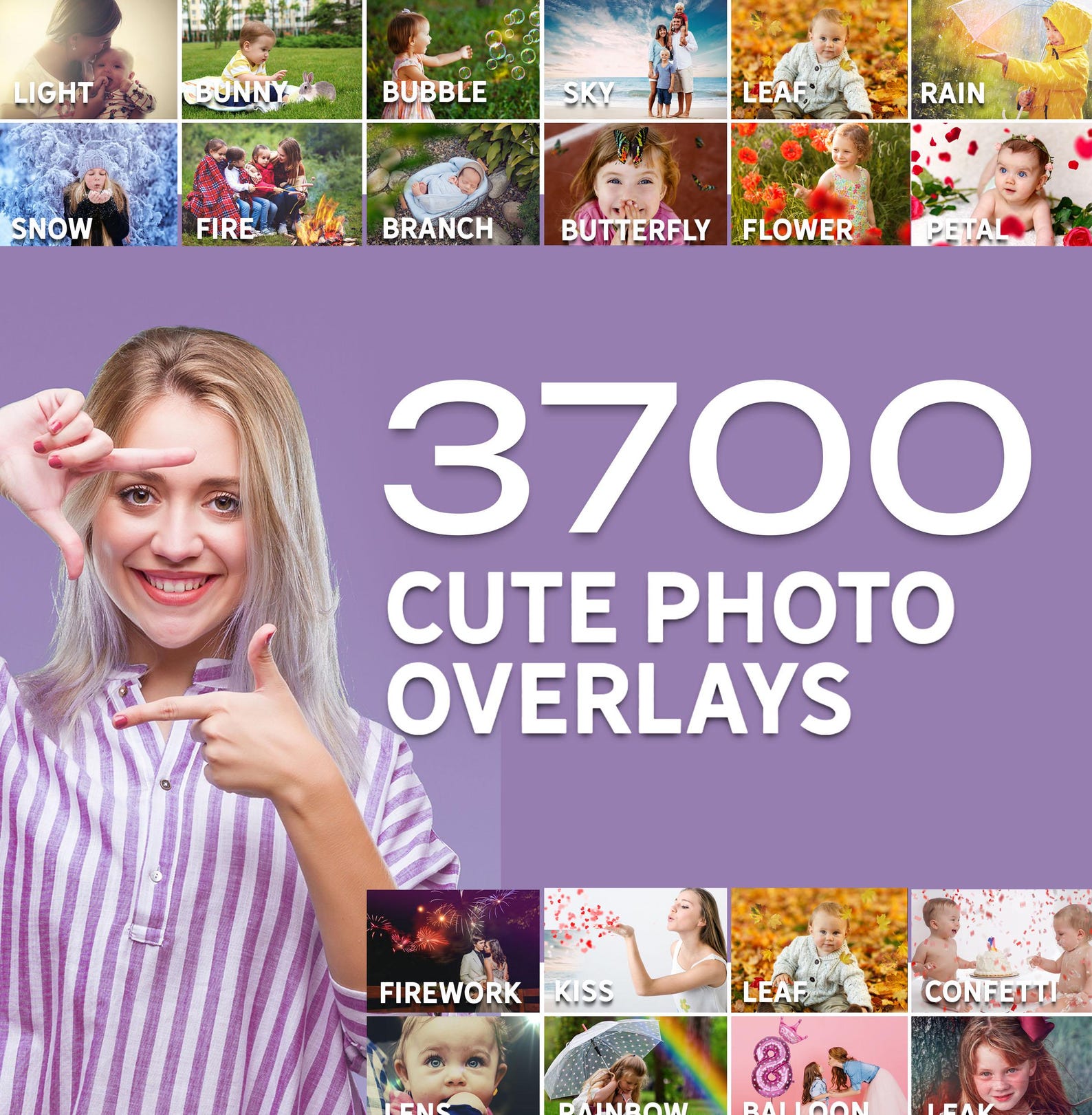 3700+ Photo Overlays Huge Bundle + FREE Updates. Photoshop Overlays ...