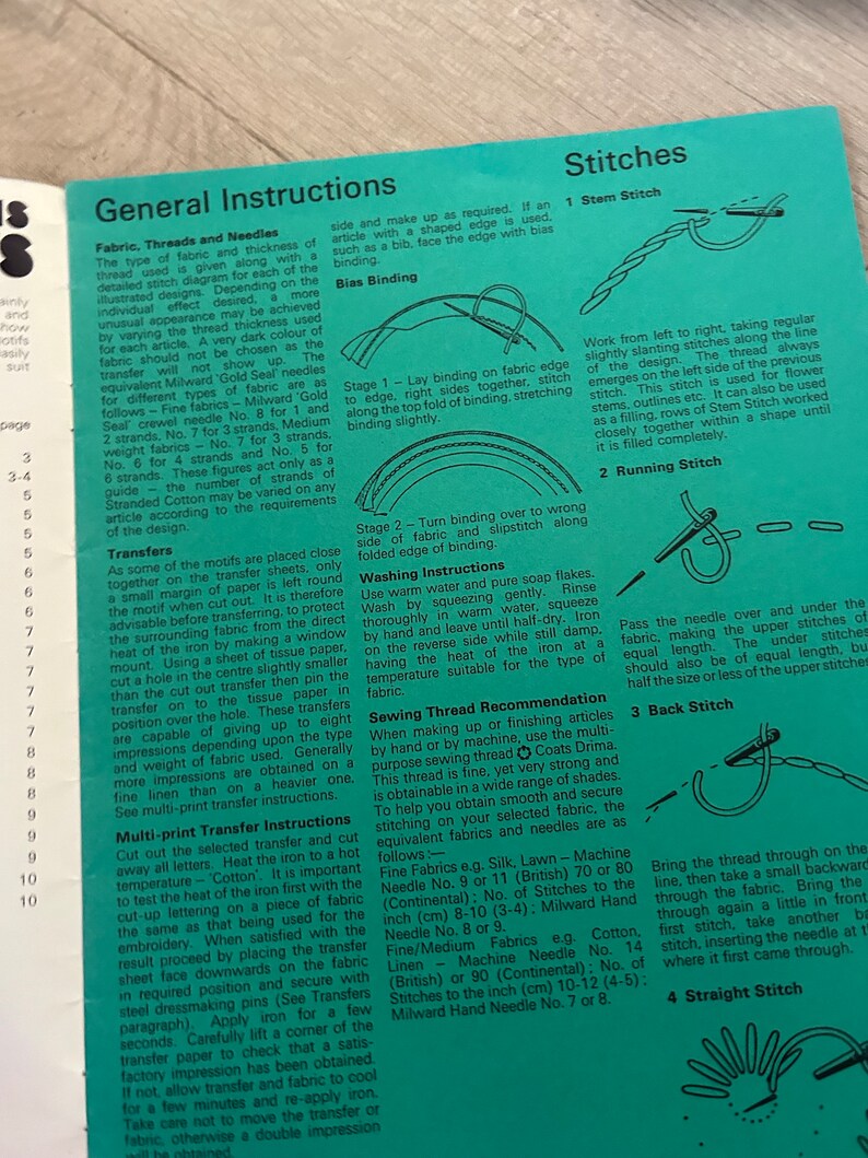 Children’s Motifs Vintage Embroidery Pattern Book 1970s - Etsy