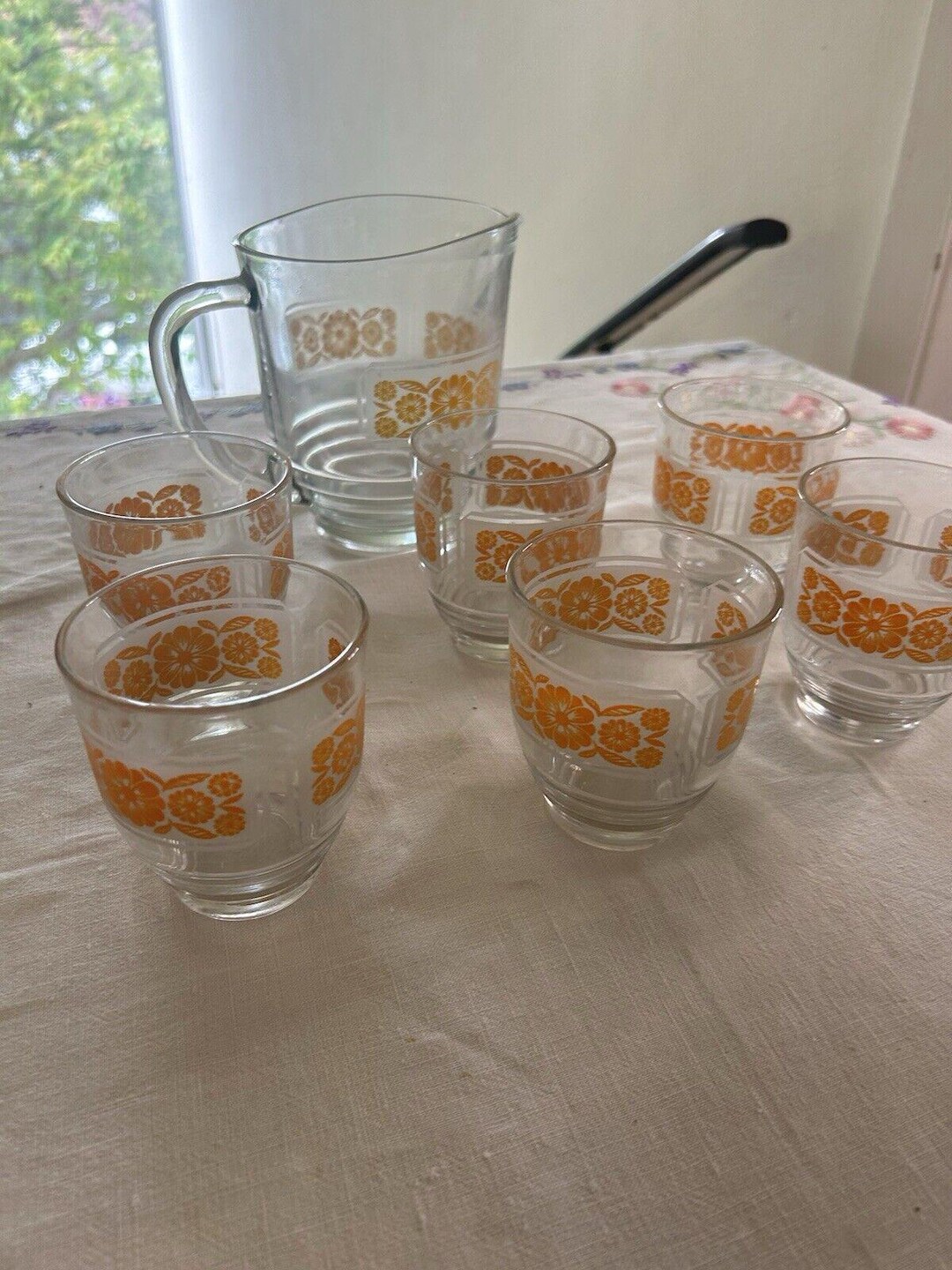 Vintage Retro 1970s Ravenhead Glasses and Jug Complete Set - Etsy