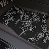 Sakura Cherry Blossom Car Floor Mats Set Custom JDM Car Mats Graphic ...