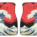 Kanagawa Wave Car Floor Mats JDM Floor Mats JDM Car Mats Japanese Art ...