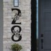 Custom Floral House Numbers Letters Modern Metal Wall Individual Street ...