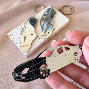 Personalized Car Model Keychain Metal With Your Car Gift for Dad Car ...