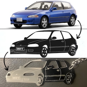 Personalized Car Model Keychain Metal With Your Car Gift for Dad Car ...