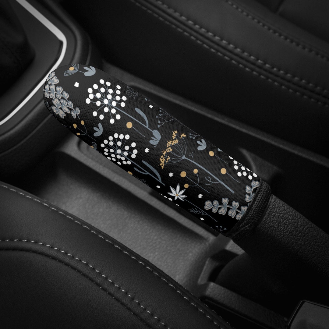 Boho Floral Car Handbrake Cover Retro Interior Decor Gift for Women ...