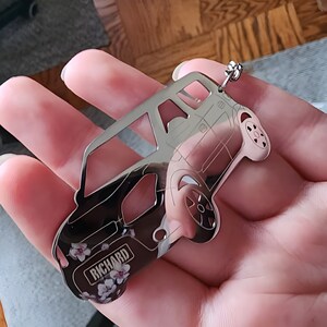 Personalized Car Model Keychain Metal With Your Car Gift for Dad Car ...