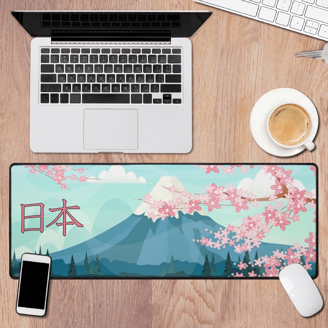 Mount Fuji Large Gaming Desk Mat Japanese Landscape Art Inspired JDM ...