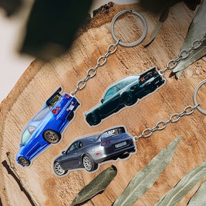 Custom Car Keychain Personalized Photo Picture Model Shape Acrylic ...