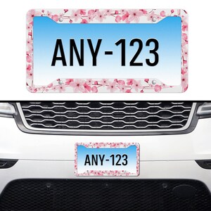 Sakura Cherry Blossom Anime License Plate Frame JDM Anime License Plate ...