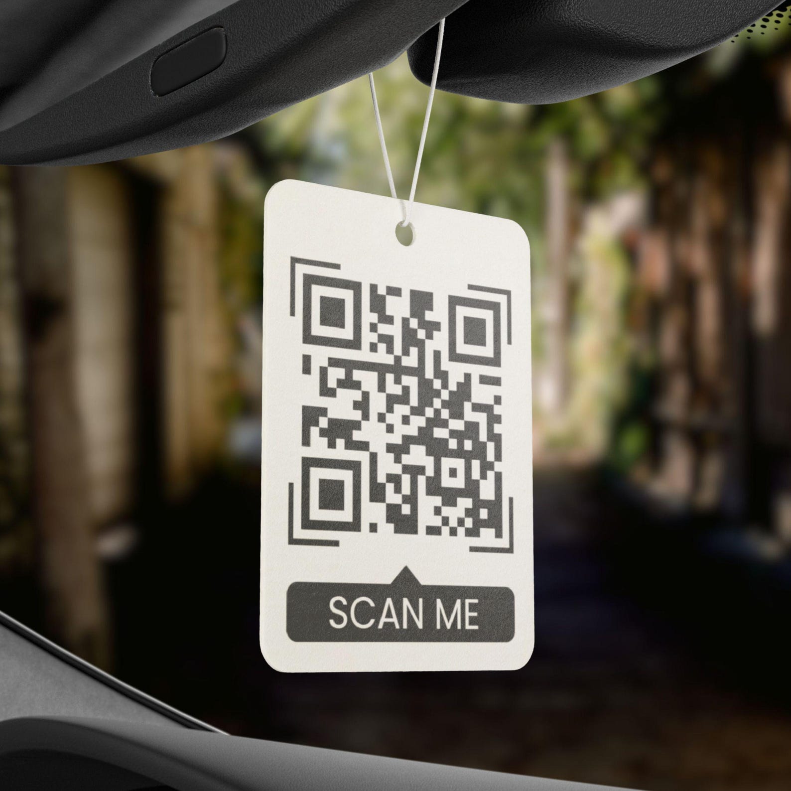 Personalized QR Code Car Air Freshener Custom Link Hanging Freshie ...