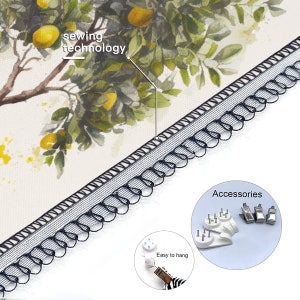 Boho Watercolor Lemon Tree Tapestry Wall Hanging Home Decor Citrus ...