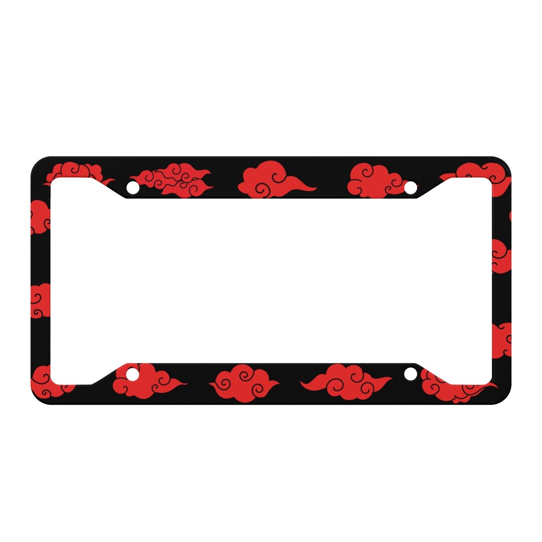 Anime Red Cloud Custom License Plate Frame Japanese Inspired Design JDM ...