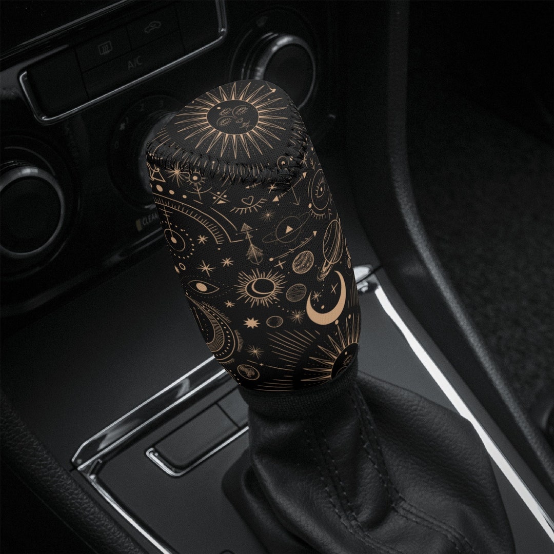 Celestial Galaxy Car Shift Knob Cover Custom Witchy Space Decor Sun ...