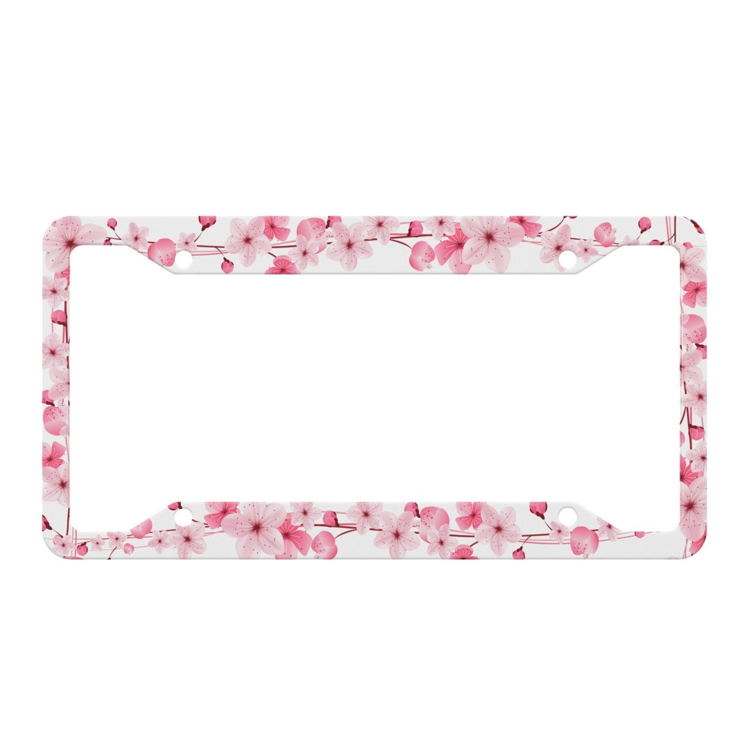 Sakura Cherry Blossom Anime License Plate Frame JDM Anime License Plate ...