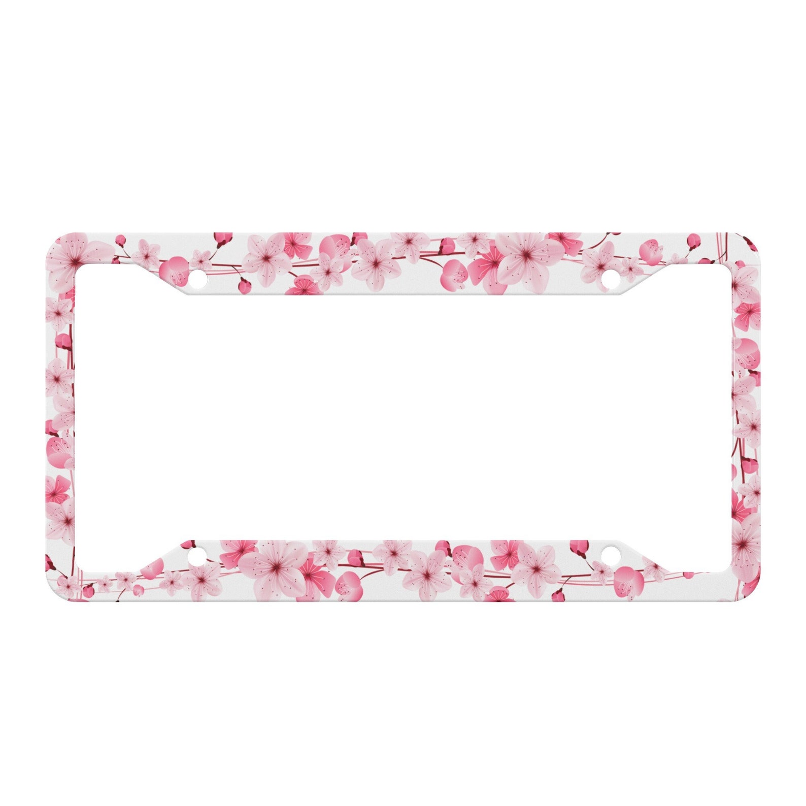 Sakura Cherry Blossom Anime License Plate Frame JDM Anime License Plate ...