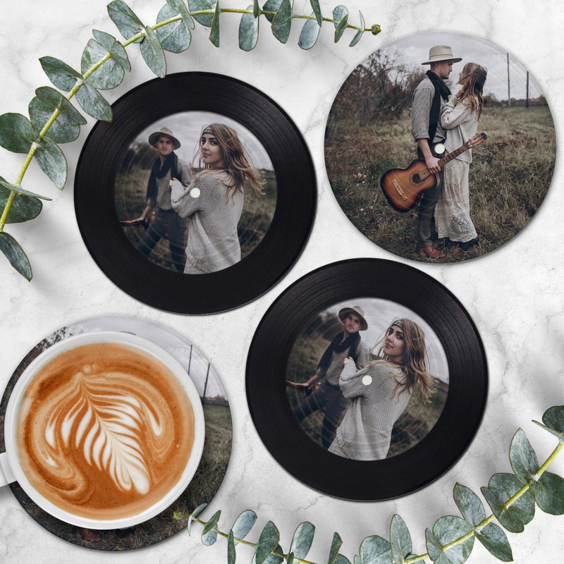 Vinyl Coasters - Etsy