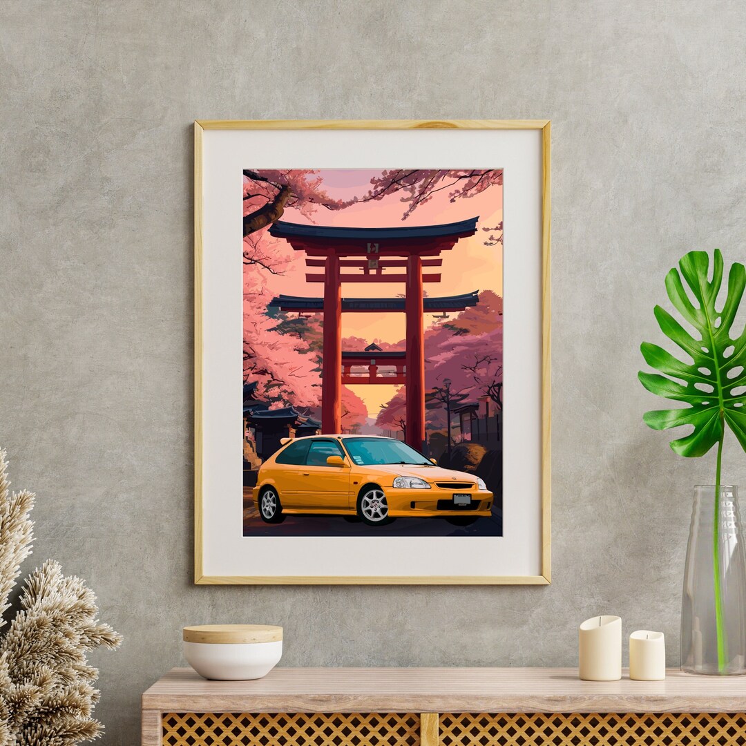 Custom Car Portrait by Your Photo Japanese Printable Wall Art Torii ...