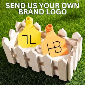 Custom Cow Ear Tag Personalized Cattle South Western Ranch Gift Name ...