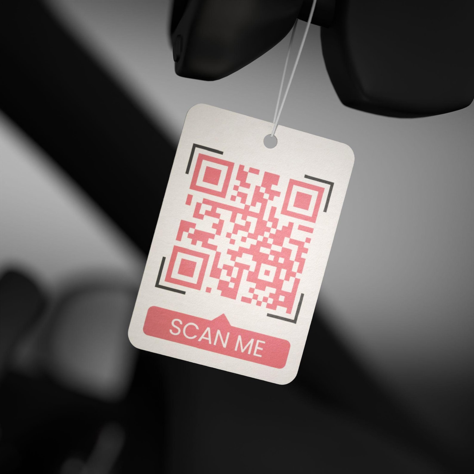 Personalized QR Code Car Air Freshener Custom Link Hanging Freshie ...