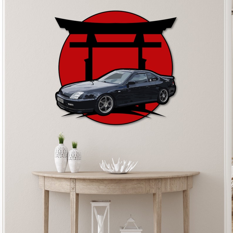 Custom Car Portrait Torii Gate Metal Sign Wall Art Hanging - Etsy