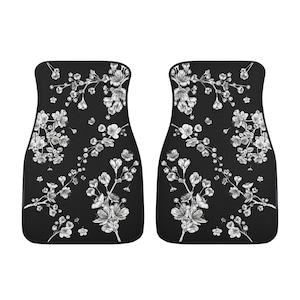 Sakura Cherry Blossom Car Floor Mats Set Custom JDM Car Mats Graphic ...