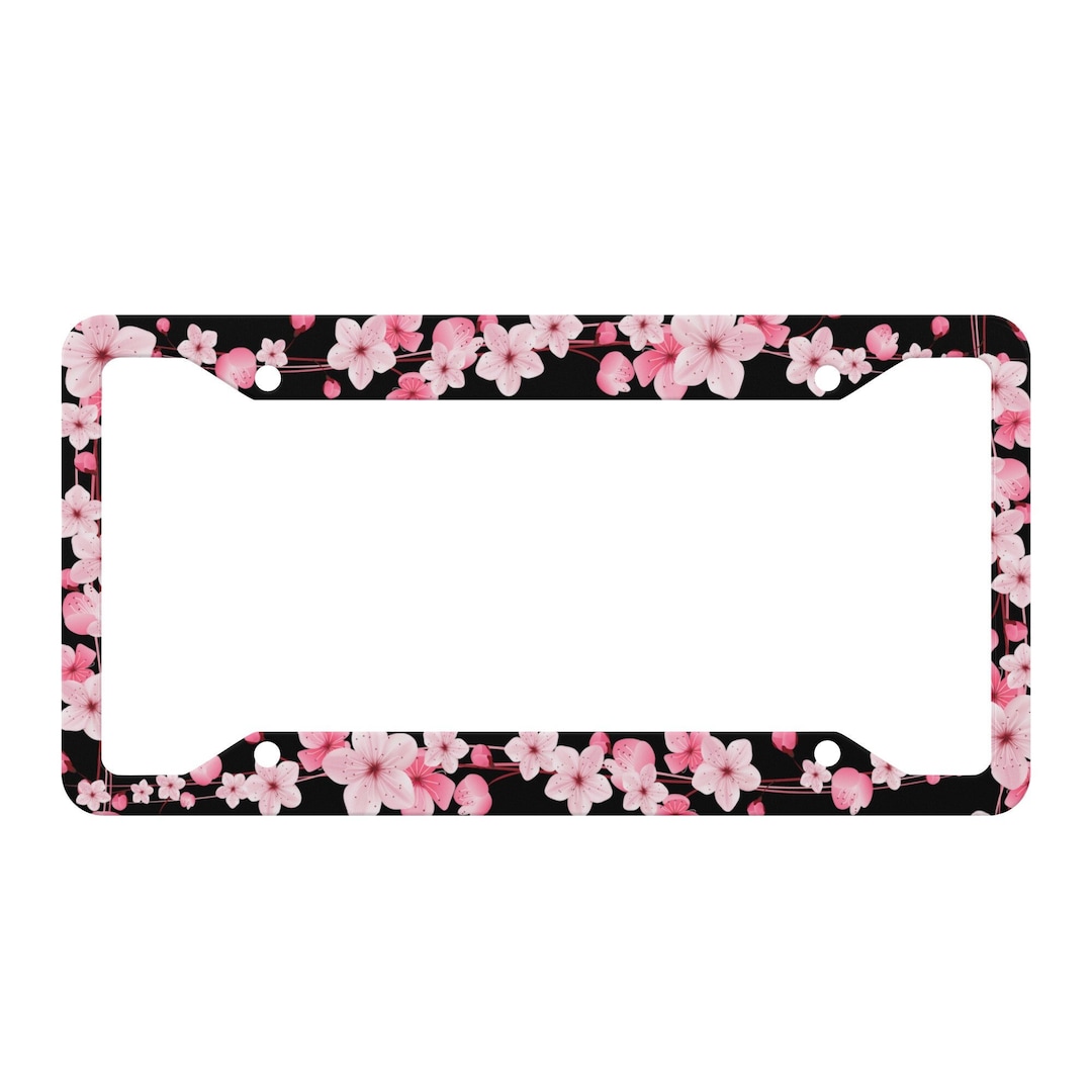 Sakura Cherry Blossom Anime License Plate Frame JDM Anime License Plate ...
