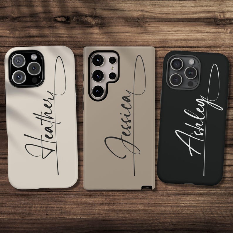 Personalized Signature Name Phone Case Custom Monogram Initials ...