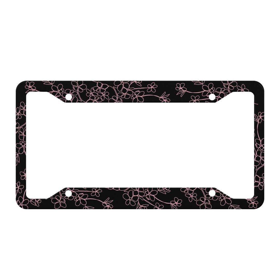 Sakura Cherry Blossom Anime License Plate Frame JDM Anime License Plate ...