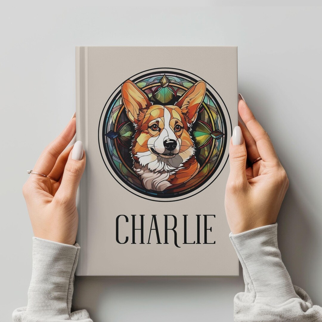 Custom Dog Hardcover Journal Spiral Notebook Personalized Pet Name ...