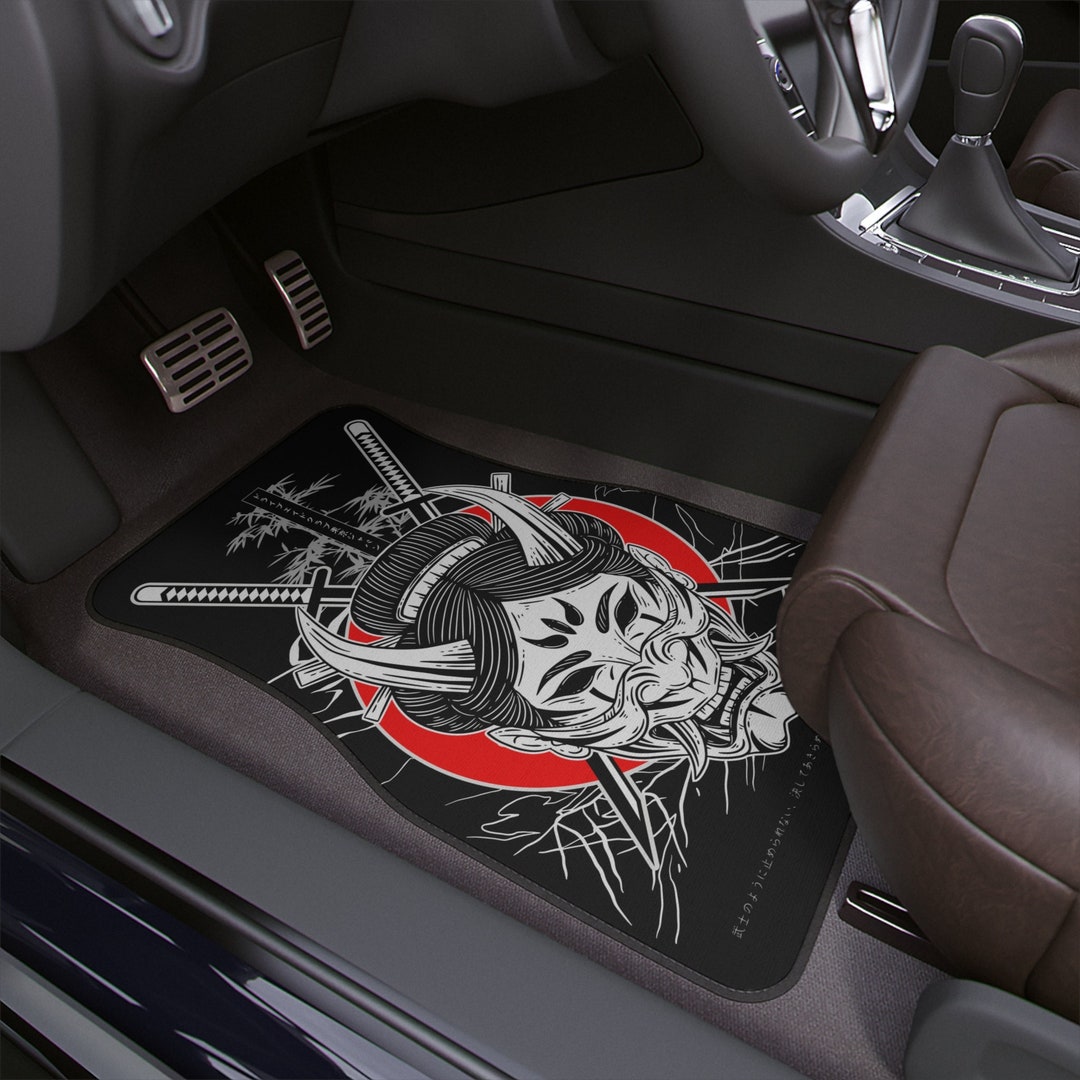 Female Samurai Car Floor Mats JDM Floor Mats JDM Car Mats Japanese Art ...