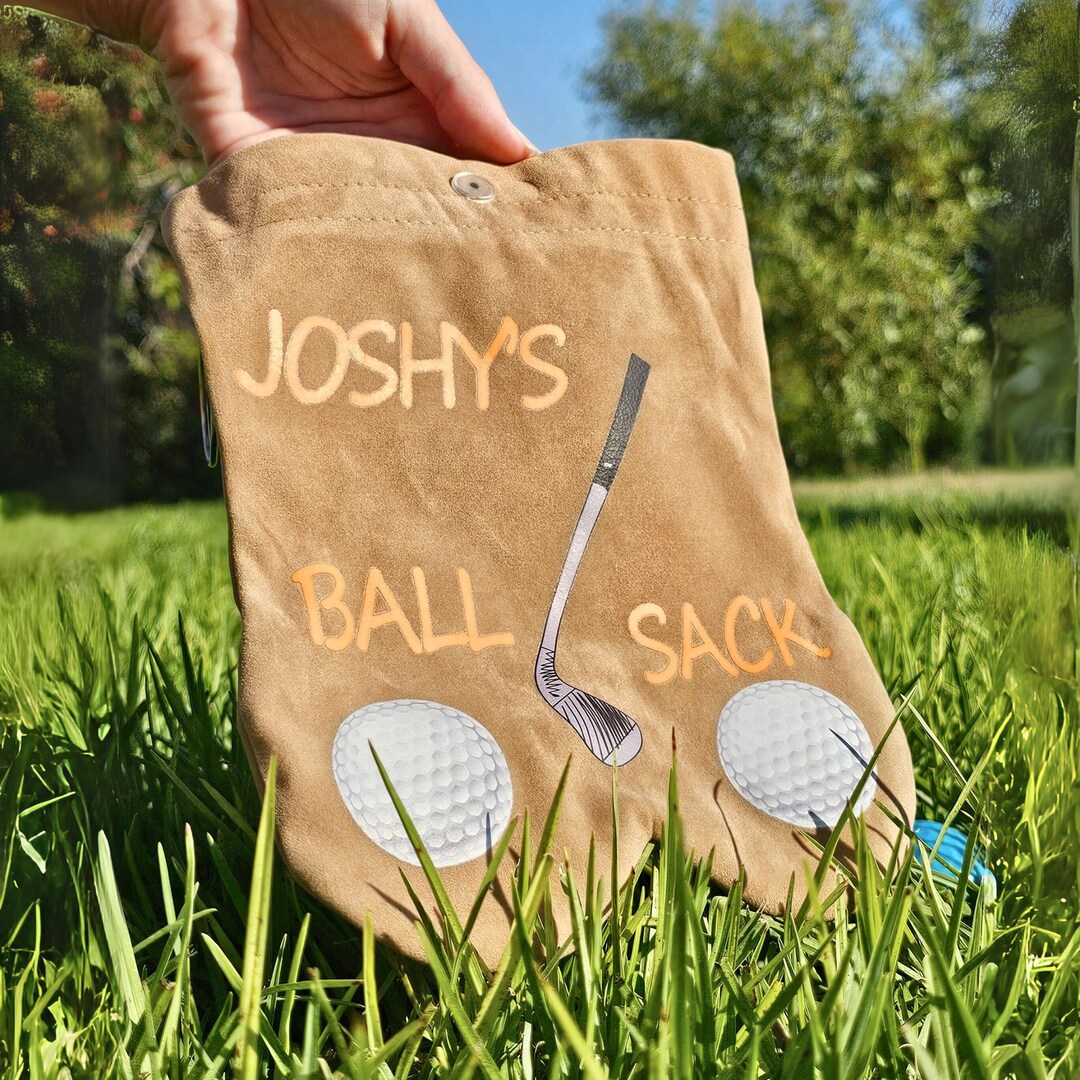 Custom Golf Balls Sack Personalized Name Ball Bag Tee Holder Set Cool ...