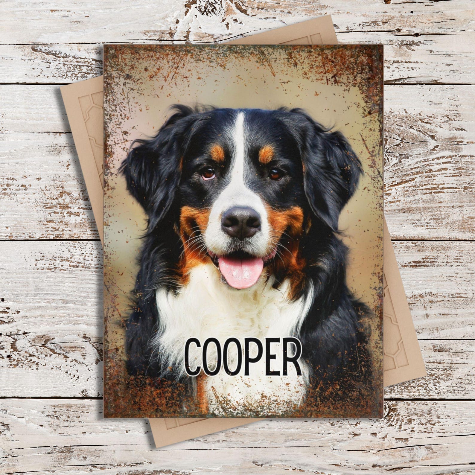 Custom Ceramic Photo Tile Personalized Rusty Family Picture Portrait ...
