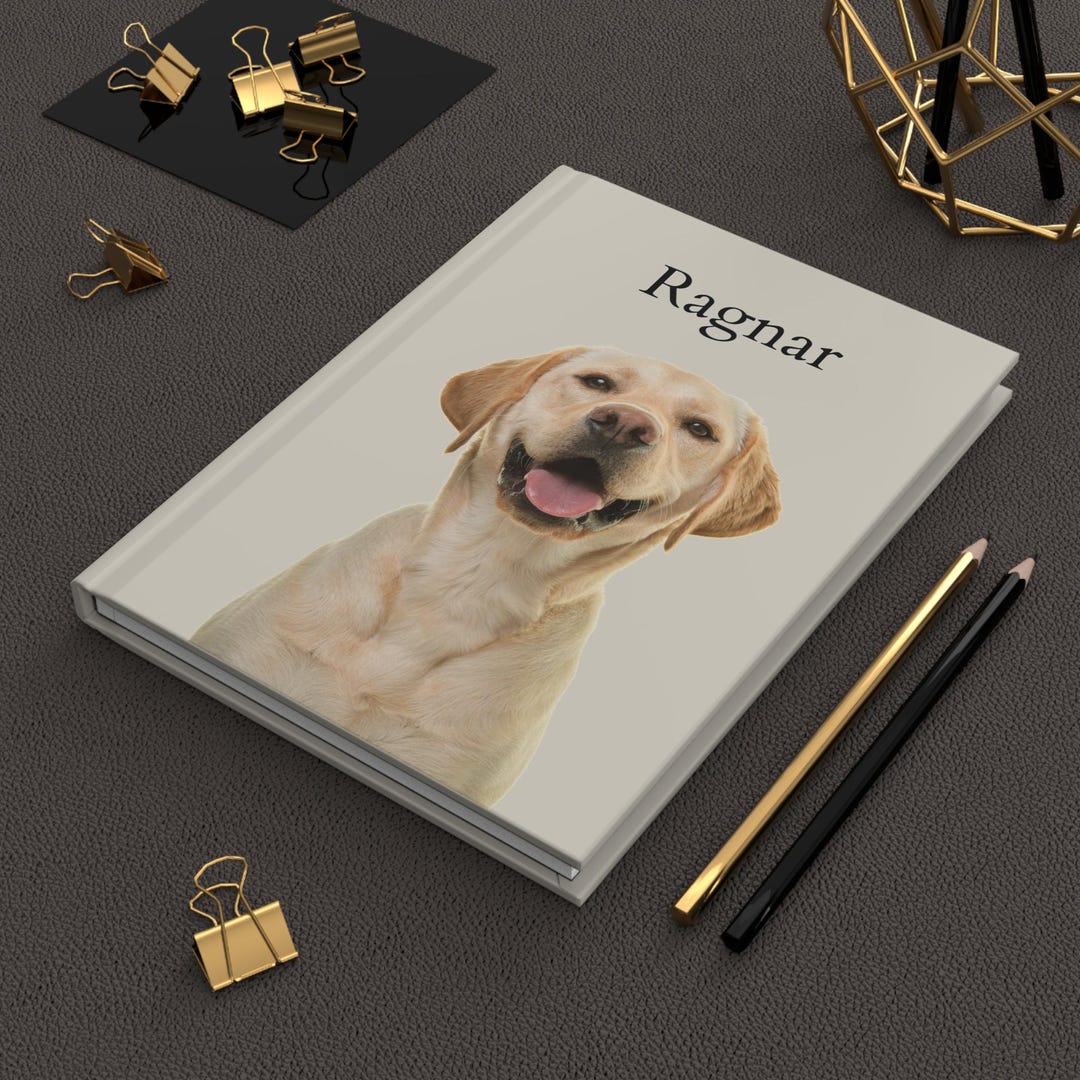 Custom Pet Photo Portrait Hardcover Journal Spiral Notebook ...