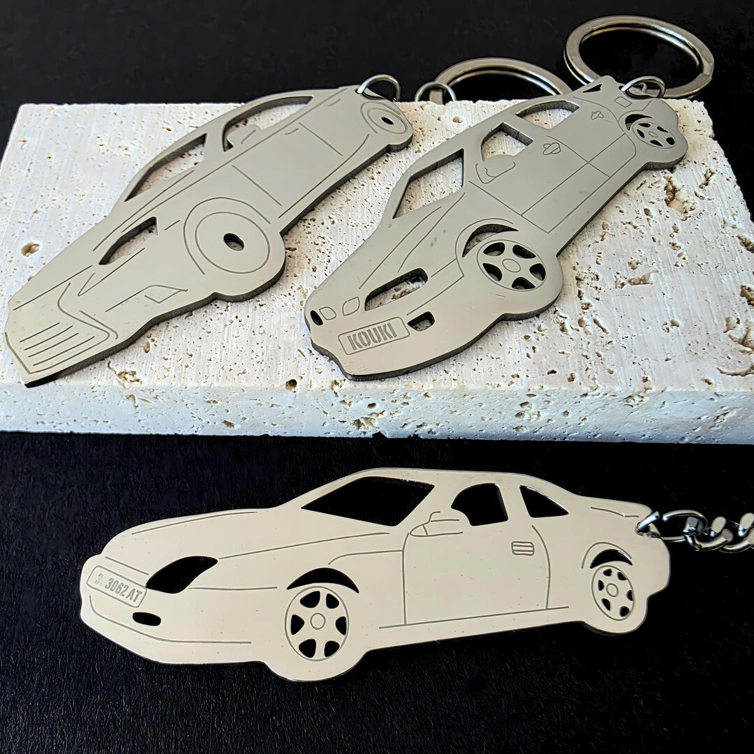 Personalized Car Model Keychain Metal With Your Car Gift for Dad Car ...