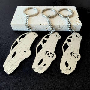 Personalized Car Model Keychain Metal With Your Car Gift for Dad Car ...