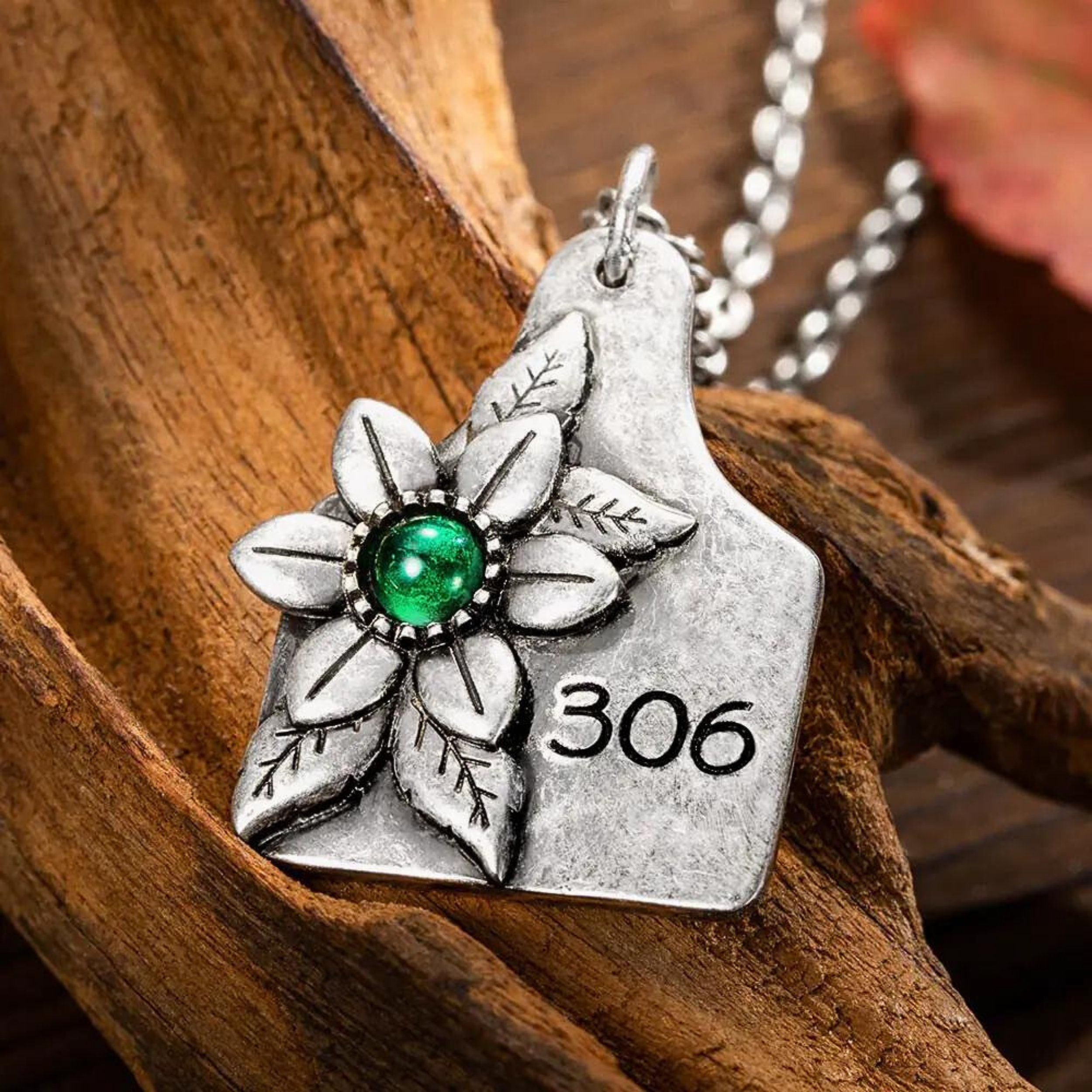 Custom Cow Tag Necklace Brand Logo Birthstone South Western Dainty ...