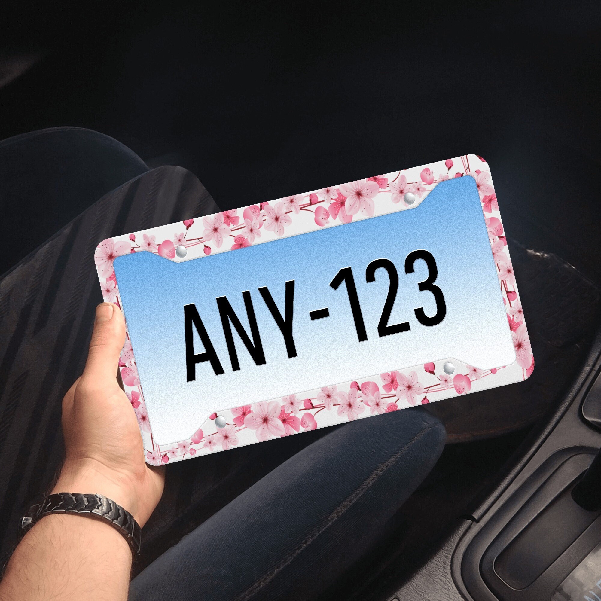 Sakura Cherry Blossom Anime License Plate Frame JDM Anime License Plate ...