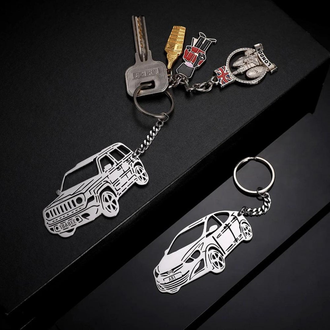 Personalized Car Model Keychain Metal With Your Car Gift for - Etsy