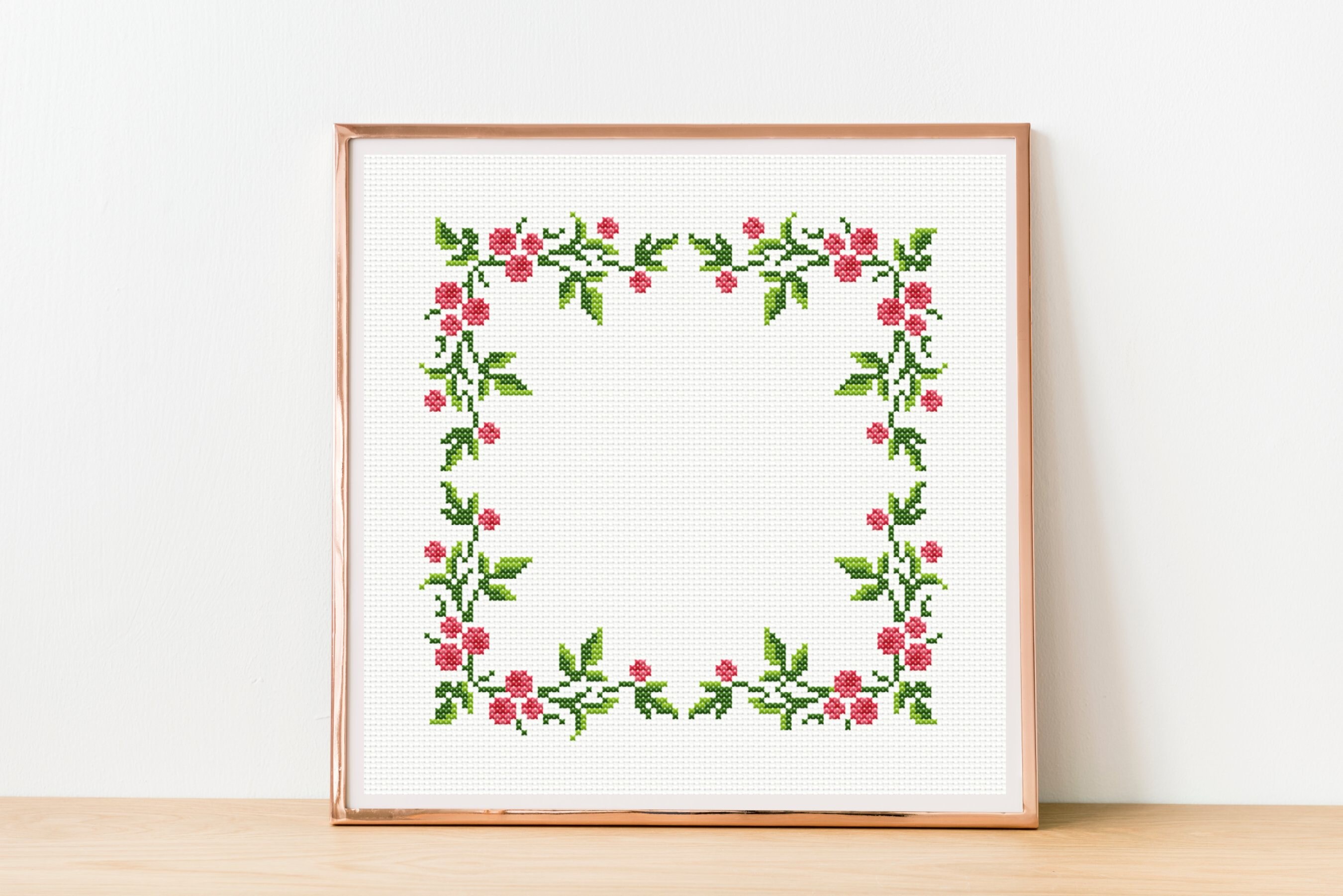 Raspberry Border PDF Cross Stitch Pattern Border Embroidery Chart ...