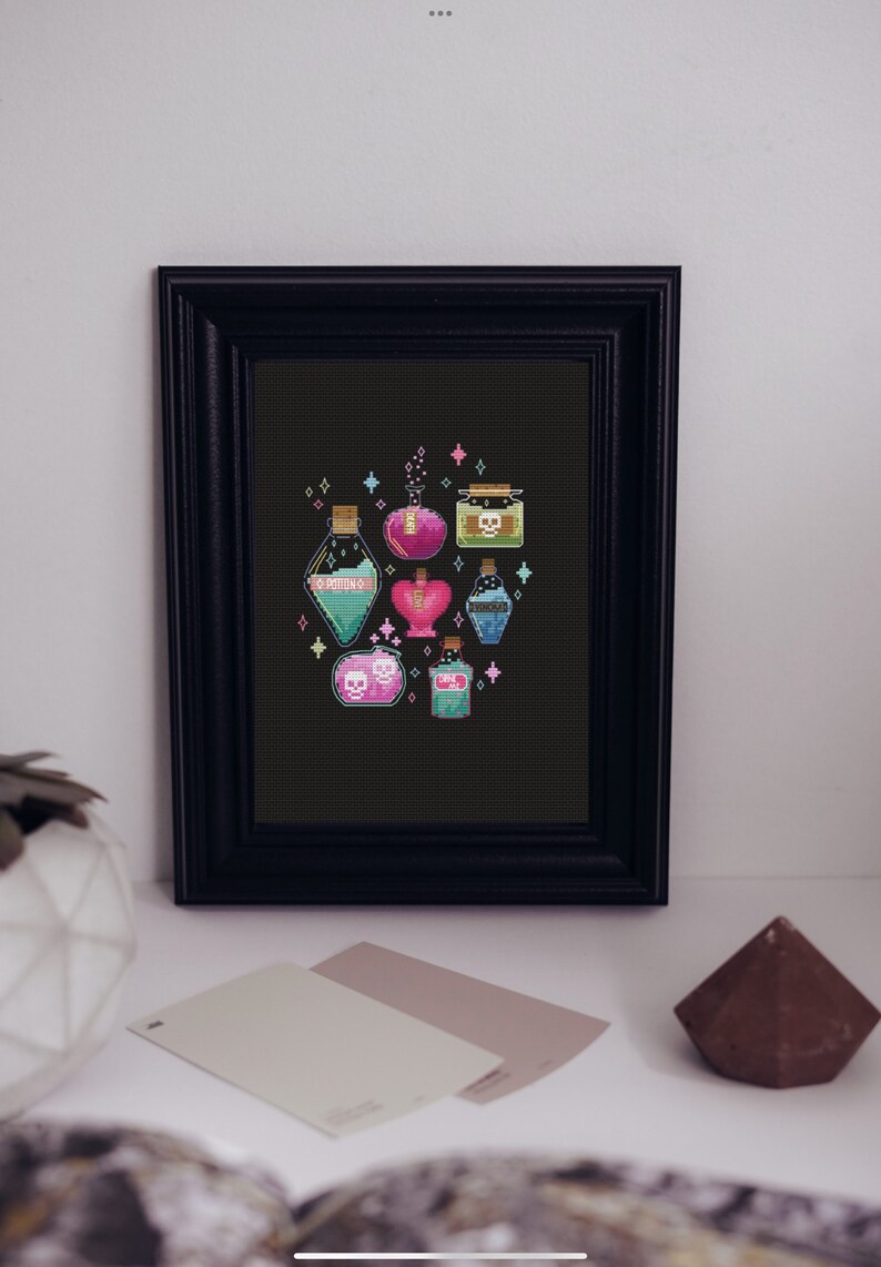 Potions Counted Cross Stitch Pattern / Magical Potions - Etsy