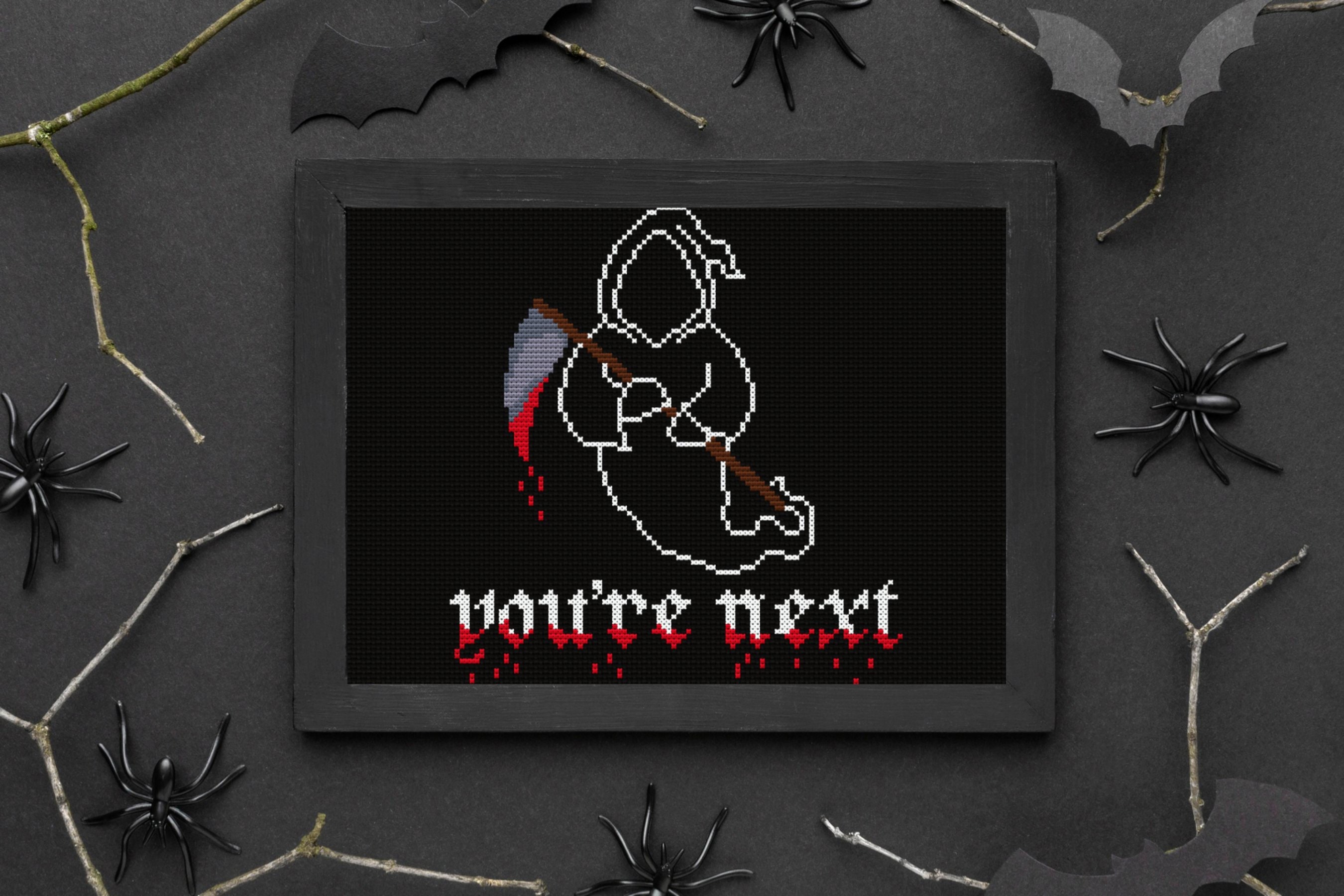 Grim Reaper Cross Stitch Pattern Chart / You're Next Angel - Etsy Grim Reaper Cross Stitch Pattern Chart / You're Next Angel - Etsy