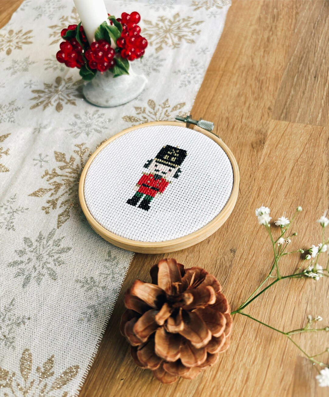 Traditional Nutcracker Counted Cross Stitch Pattern ∣ Gift Cross Stitch ...