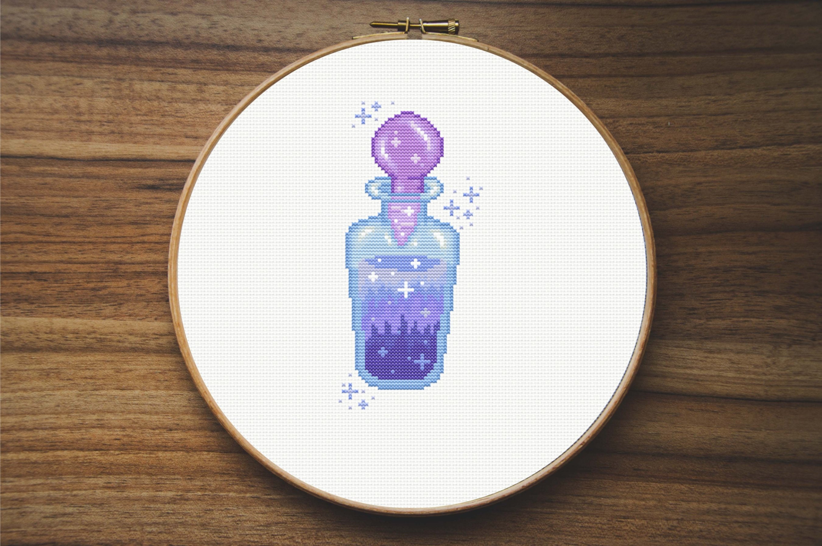 Potion Bottle Counted Cross Stitch Pattern / Magical Elixir Embroidery ...