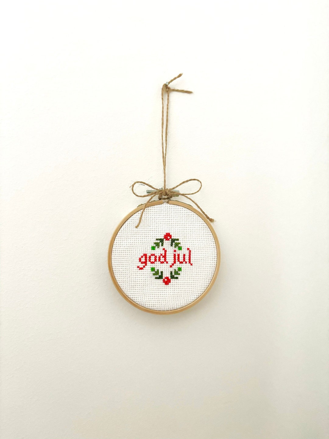 God Jul Cross Stitch Pattern Merry Christmas Xstitch Chart - Etsy