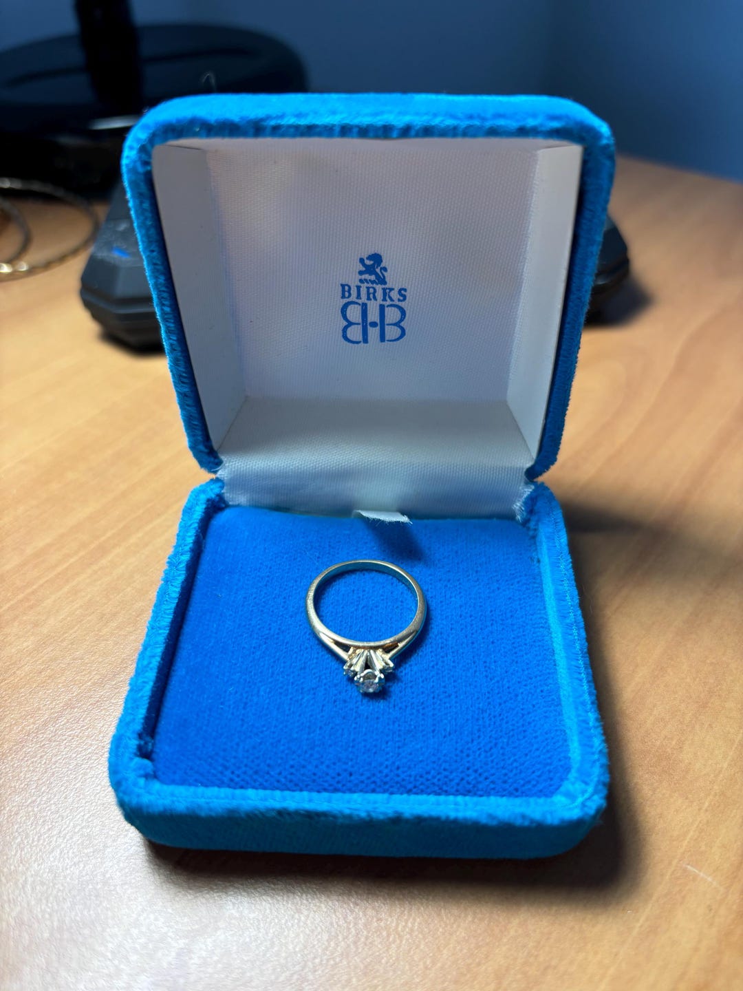 Vintage 10 Karat Gold Birks Ring With Original Box - Etsy