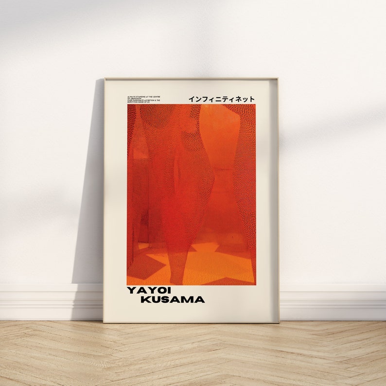 Red Yayoi Kusama Poster, Kusama Printable, Inspirational Quote ...