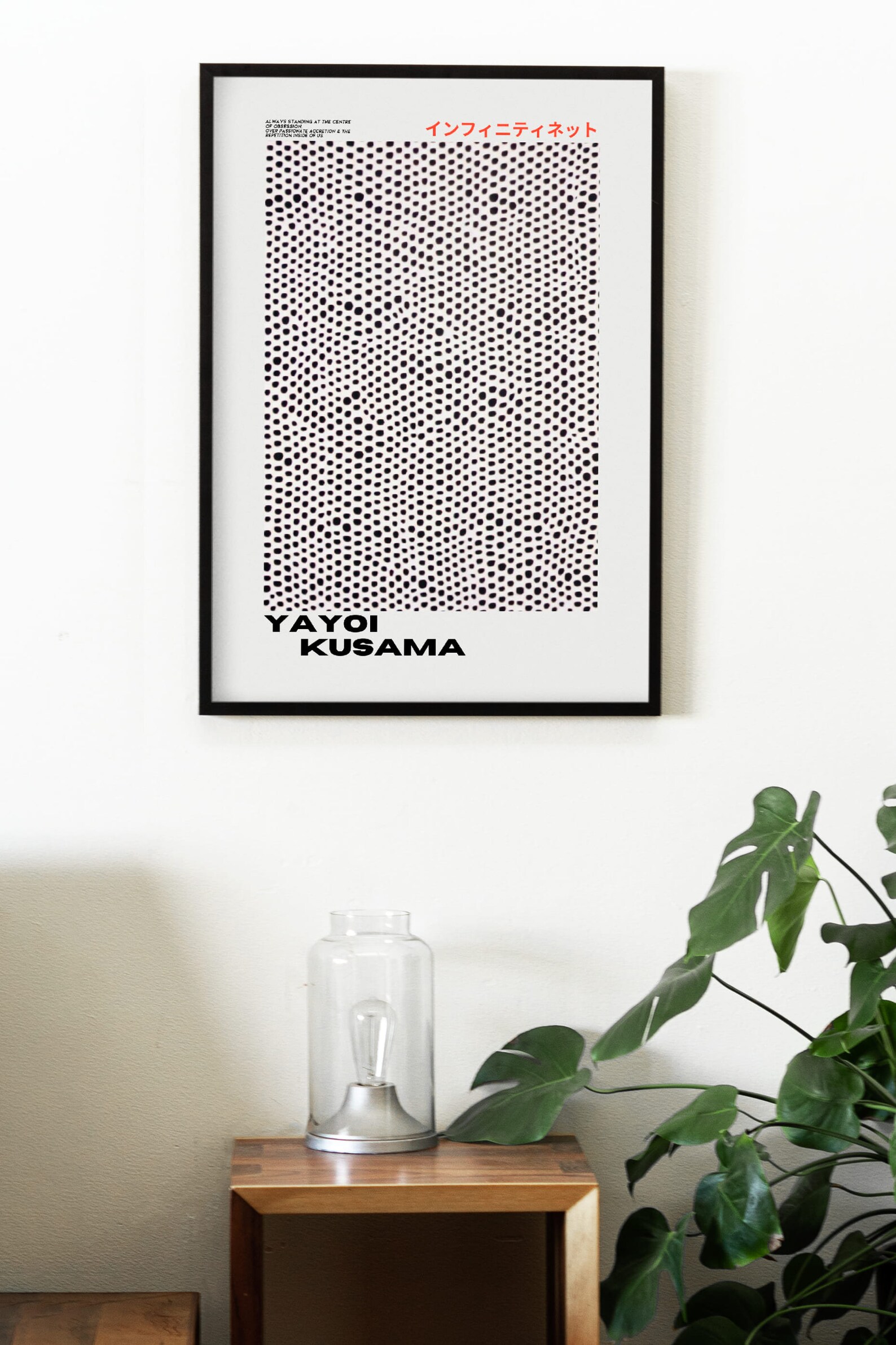 Yayoi Kusama Print, Printable Japanese Wall Art, Black and White Motif ...