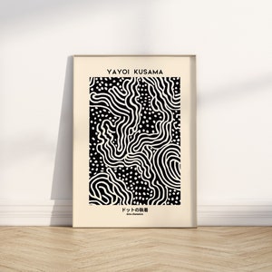 Red Yayoi Kusama Poster, Kusama Printable, Inspirational Quote ...